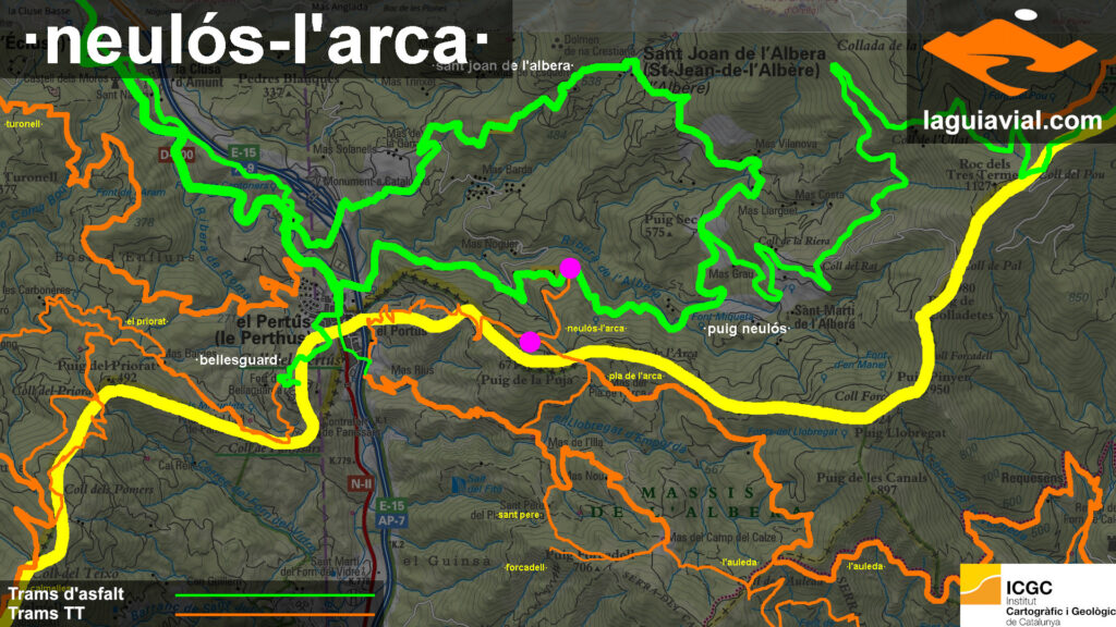 Les Millors Rutes, Neulós-l'Arca Tram en moto TT LA GUIA VIAL